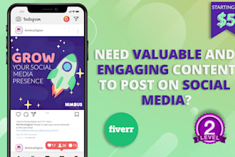 Social Media Content Creation Services | Fiverr