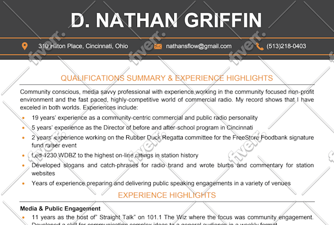 Design job winning resume or cv by Haris_hassan