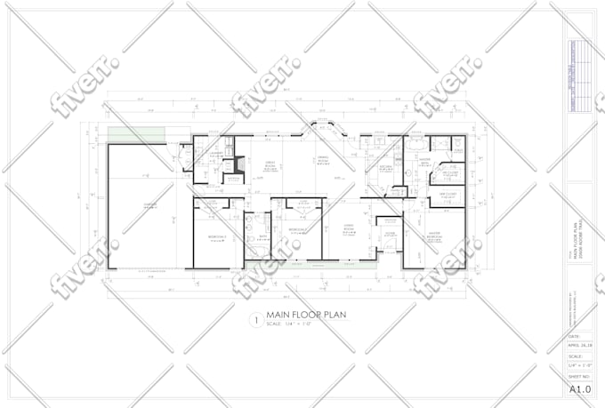Make architectural drawings in autocad by Sanverma96