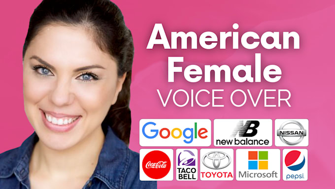 Record professional american female voice over artist english female ...