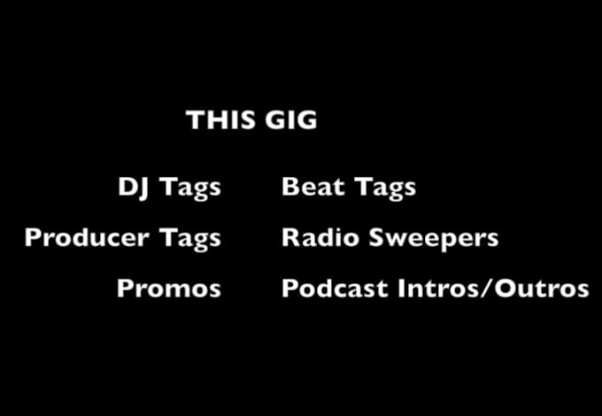 Produce the best voice tags, beat tags, dj drops by Yvonnelea | Fiverr