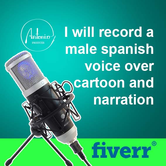 Record a male spanish voice over cartoon and narration by Tonyconeartes ...