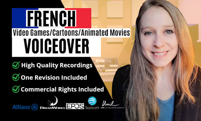 Be your french characters voiceover by Wayna_green | Fiverr