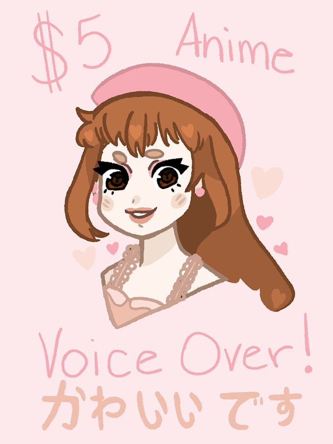 Voice over in a sweet anime girl voice by Virtual_sweets | Fiverr