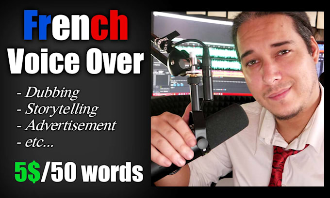 Record any french voiceover for your projects by Lloydono | Fiverr