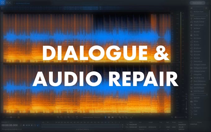 Clean up noisy or damaged audio clips in izotope rx8 by Rmullhau | Fiverr