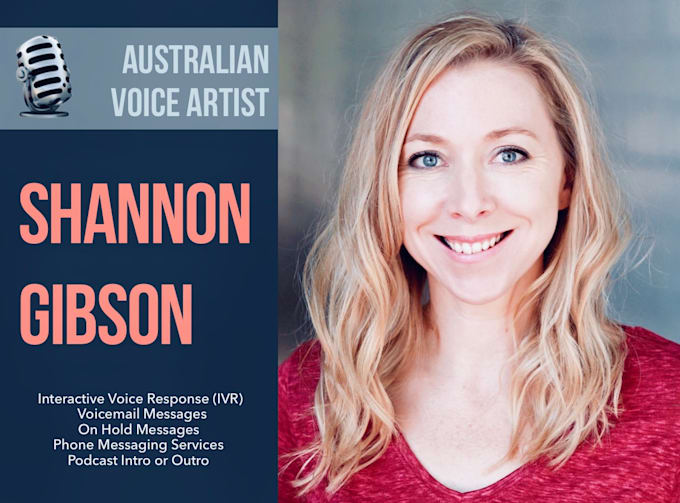 Provide A Clear Australian Ivr Phone Voice Over By Shannon Gibson Fiverr