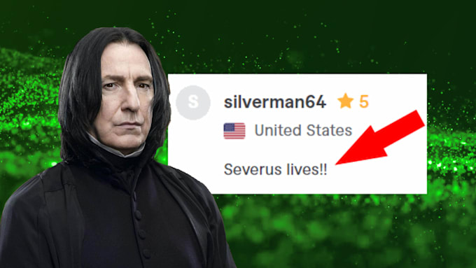 Say anything as professor snape by Matthewtw | Fiverr
