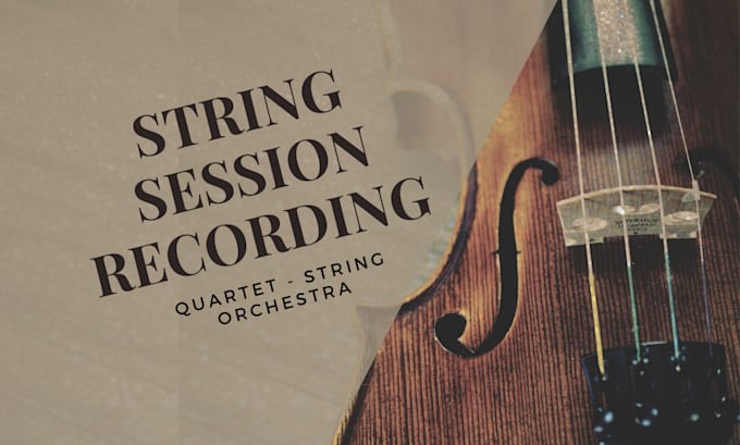 Arrange and record string session for your track by Webermarelysax | Fiverr