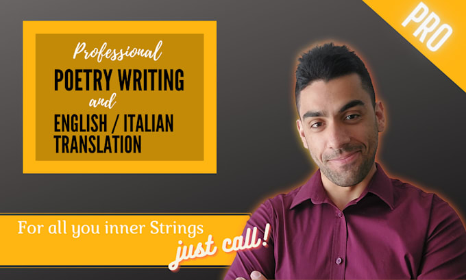 Write your italian poem by Cuoregrigio | Fiverr