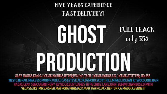 Ghost produce edm, tech house, techno, stutter house, slap house by ...