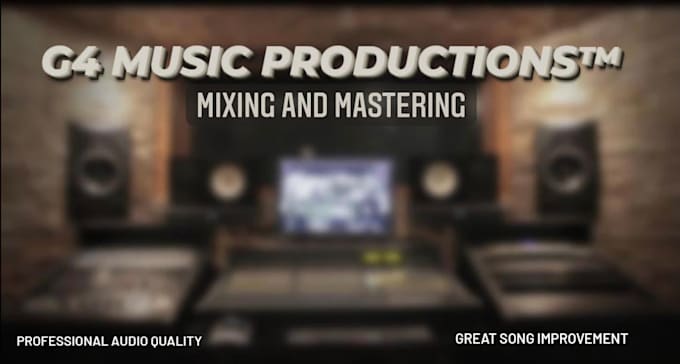 Mix and master your songs professionally by G4_music_prod | Fiverr
