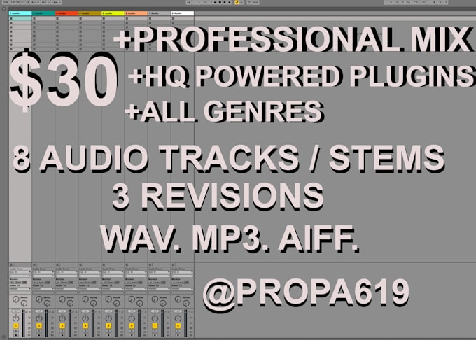 Professionally mix and master your song with hq by Propa619 | Fiverr