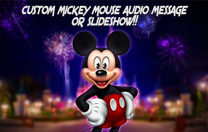 Record a professional mickey mouse voice over recording by ...