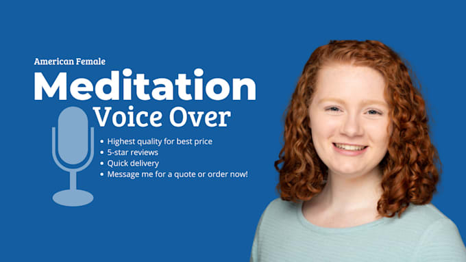 Record an american female meditation voice over by Paiteniselin | Fiverr
