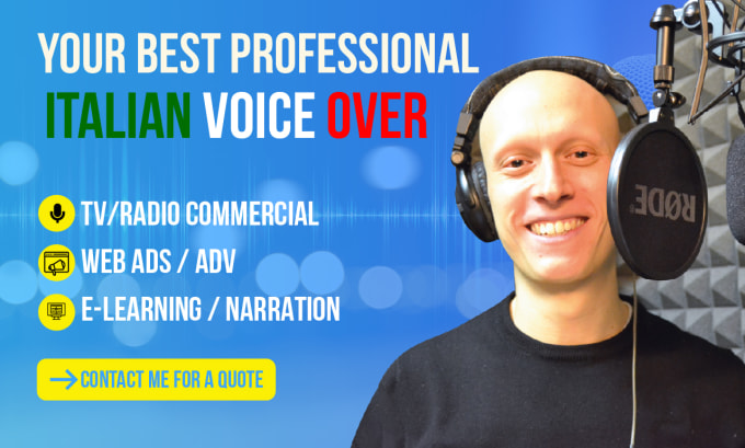 Record a professional male italian voice over in a perfect italian by ...