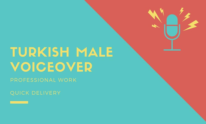 Provide turkish male voice over and translate by Oguznamal | Fiverr