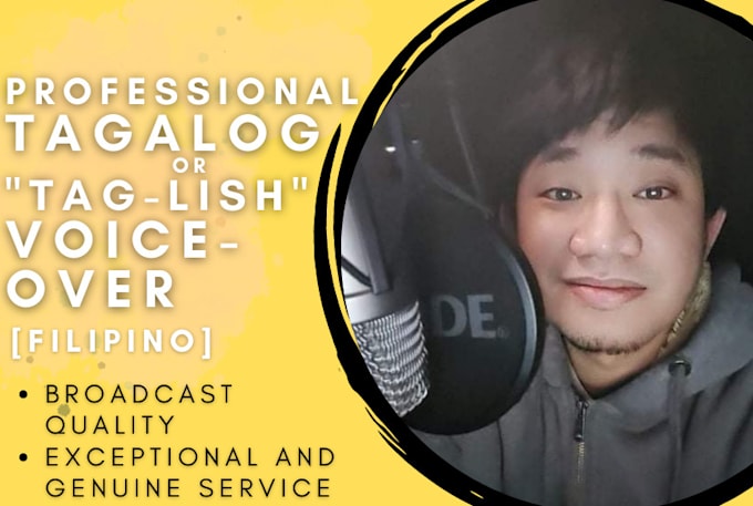 Record an adult male filipino tagalog and taglish voice over by Voice ...