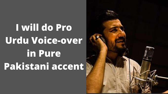 Do pro urdu voice over in pure pakistani accent by Momindurrani | Fiverr