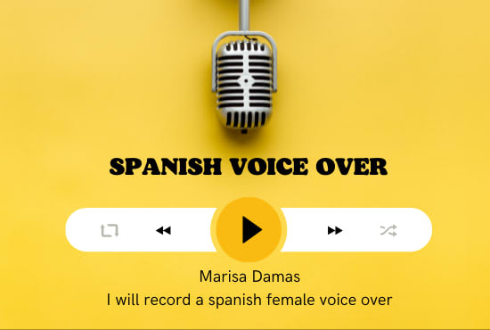 Record a spanish female voice over by Marisadamas | Fiverr