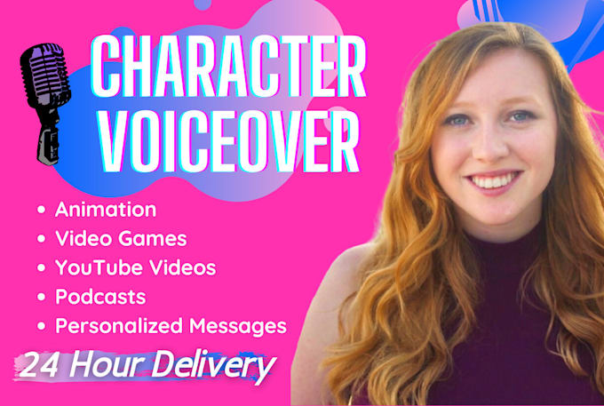 Record character voiceover for your project by Leahleesi | Fiverr