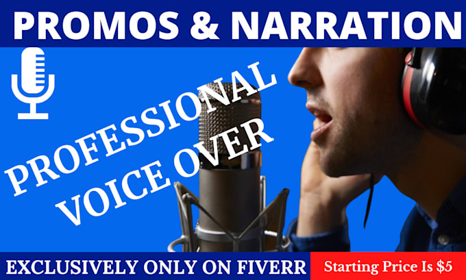 Record a professional promo and narration male voice over by Kammzy ...