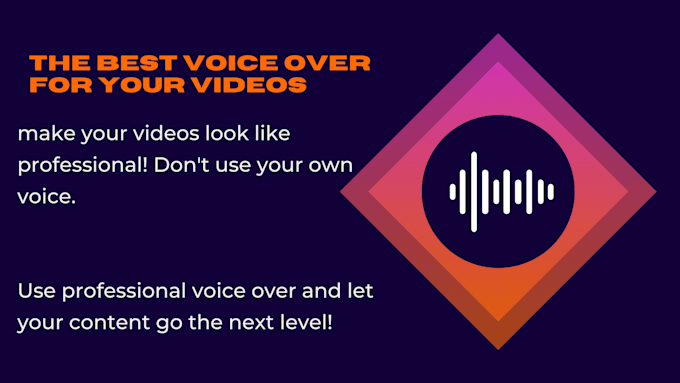 Create amazing voice over that will boost your videos by Crisbarros446 ...