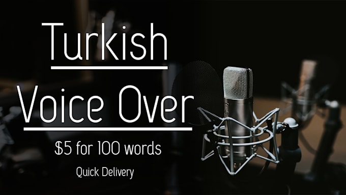 Record turkish male voice over for your project by Ysnprts | Fiverr
