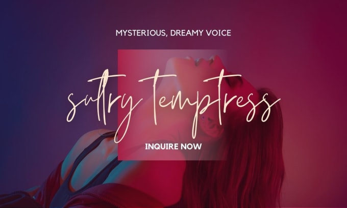 Record A Sultry And Sexy Female Voice Over By Cmecebuvo Fiverr