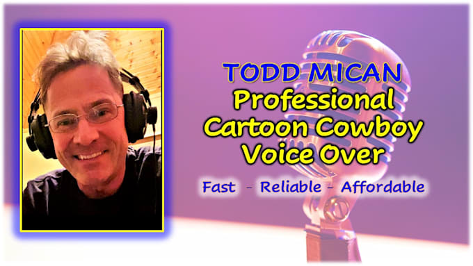 Provide a cartoon cowboy voice for your project by Toddmican | Fiverr