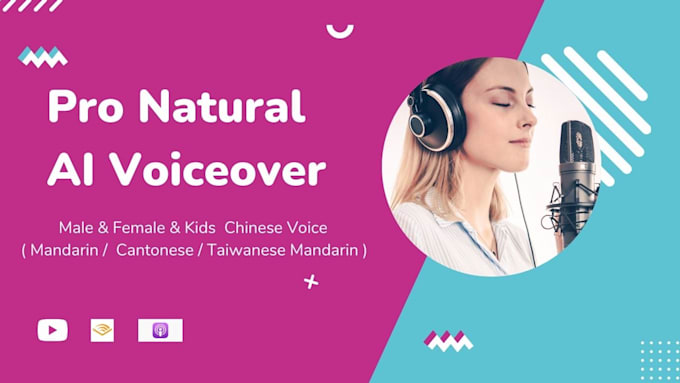 Record natural ai chinese voice over in mandarin cantonese taiwanese ...