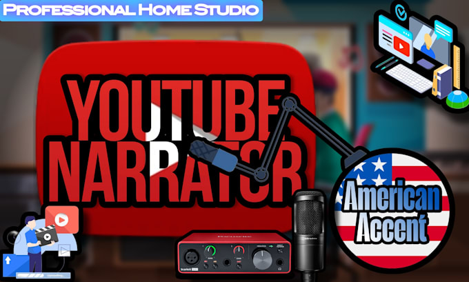 Be your american male youtube narrator by Mads141 | Fiverr
