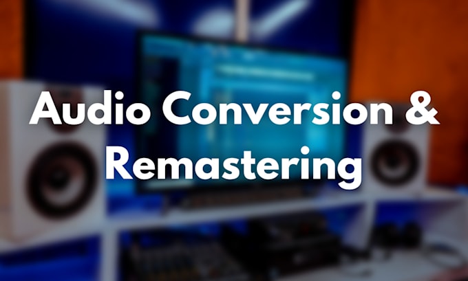 Convert audio to any format and remaster audio by Kloud94 | Fiverr