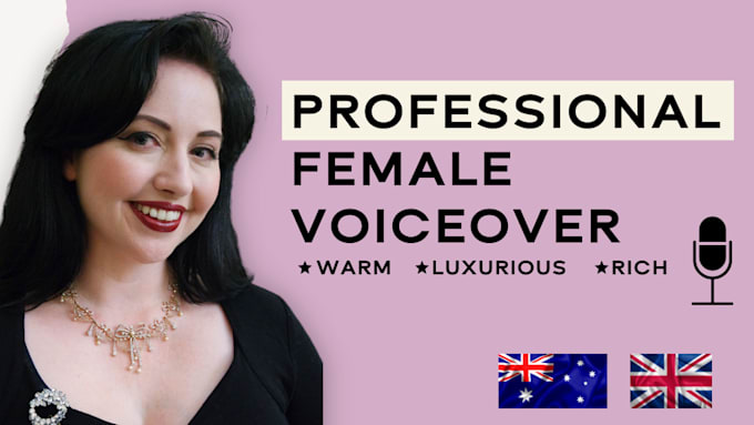 Record a professional australian female voice over by Velvet_voice | Fiverr