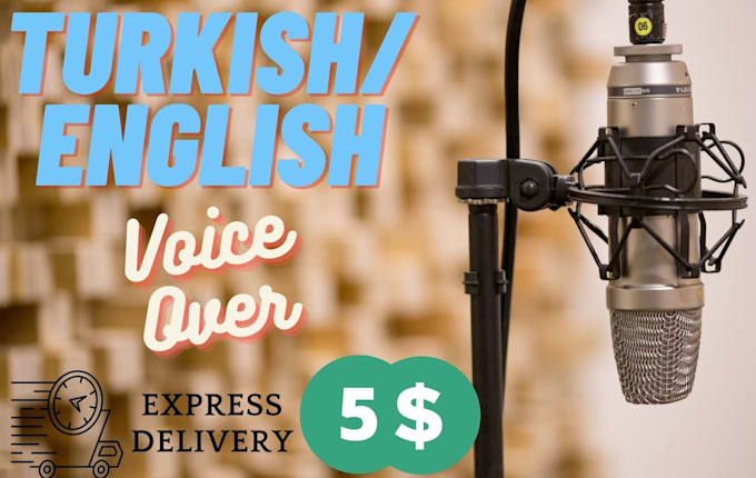 Record turkish male voice over by Salihimamoglu | Fiverr