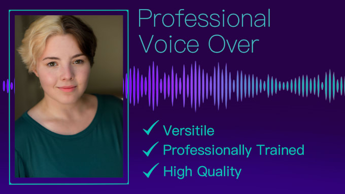 Record a professional female voice over in english by Chloebassett326 ...