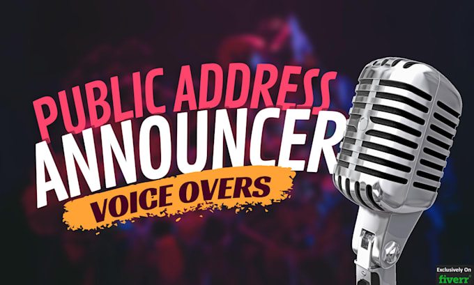Record your public address announcement by Mitchsvo | Fiverr