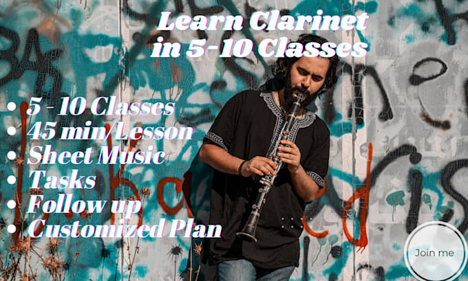 Teach you clarinet basics in 10 classes by Ahmedhawwash | Fiverr