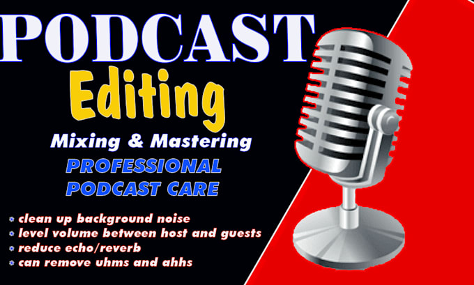 Professionally edit and clean, mix your podcast audio by Audio390 | Fiverr