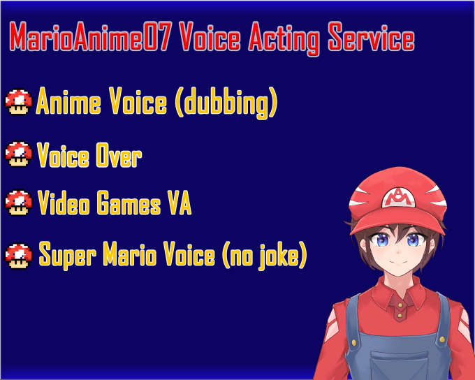 Do voice acting or anime va services for those who needed by ...