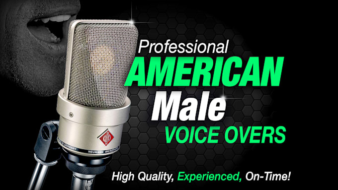 Record a professional american male voice over in just 1 day by Mele777 ...