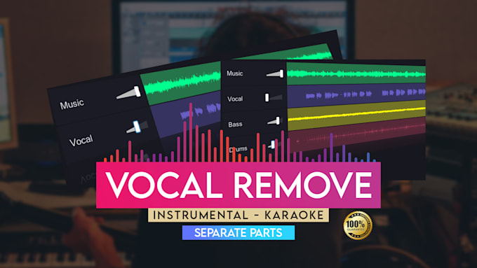 Vocal remove and isolation split music into separate parts by ...
