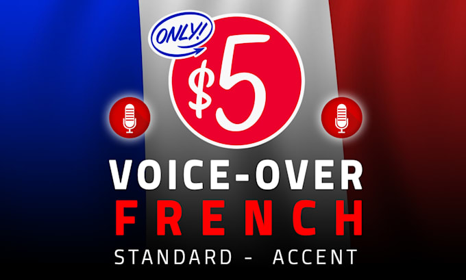 Record any french voice over for you in my recording studio by Abde ...