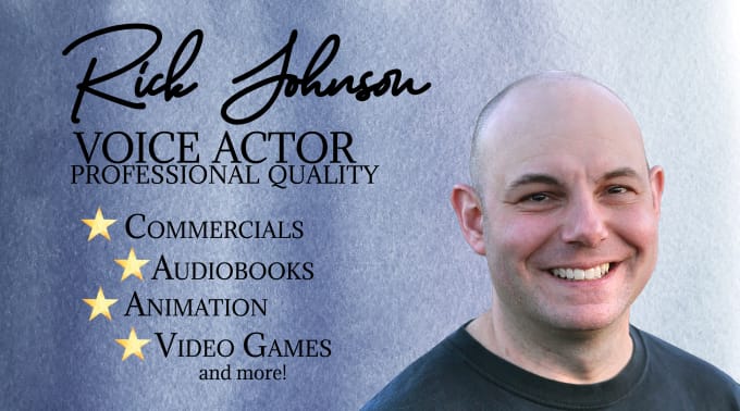 Provide a male voiceover in english with hq recording by Ricktheactor ...