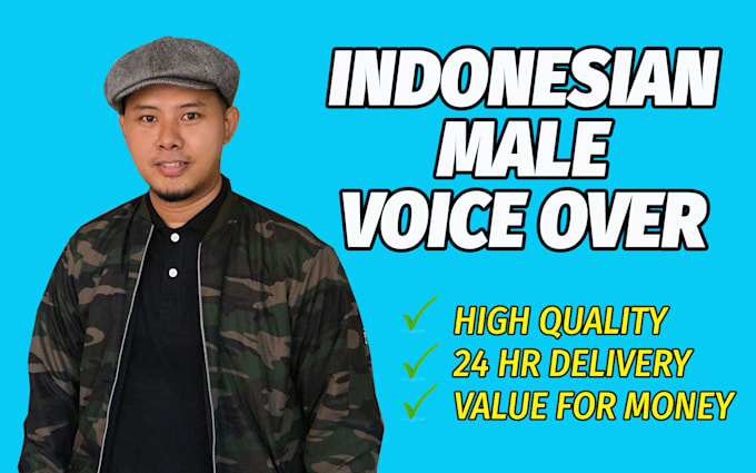 Record a quality indonesian voice over less than 24 hours by Bangayiip ...