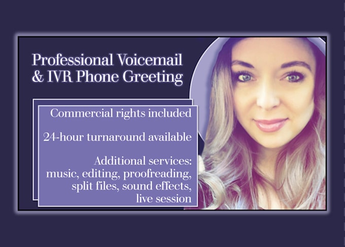 Record your ivr phone greeting or voicemail by Erynmichel | Fiverr