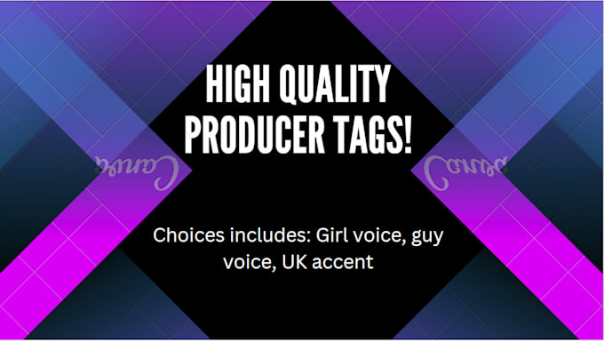 Create your producer tag by Oogstah | Fiverr