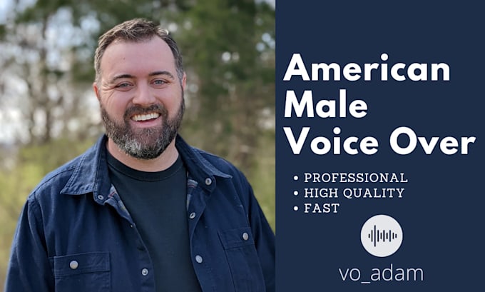 Record a male, american english voice over by Vo_adam | Fiverr
