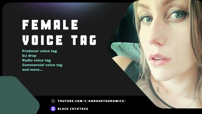 Record female producer voice tag or intro by Annagrygorowicz | Fiverr