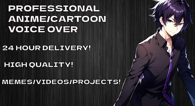Voice professional cartoon anime voices for you by Kouvoices | Fiverr